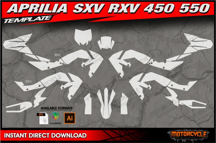 APRILIA RXV 550 – MOTORCYCLE TEMPLATES