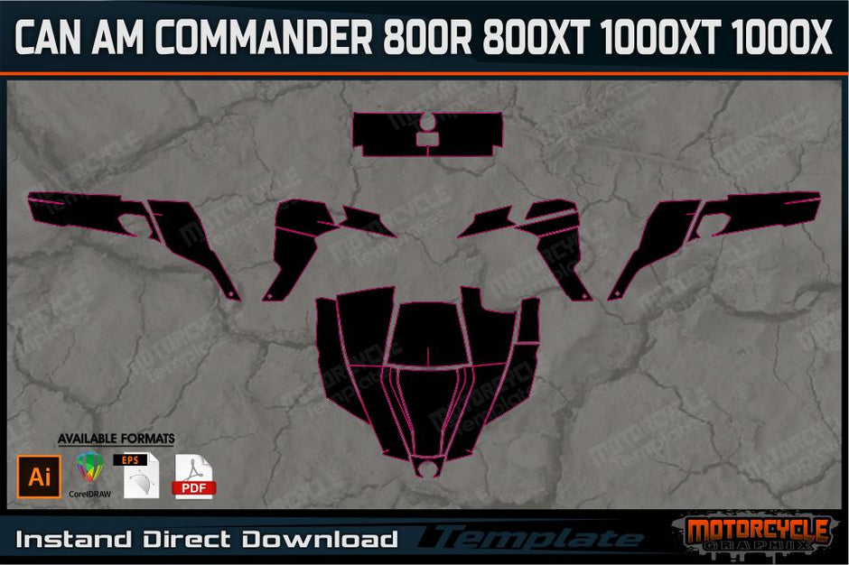 CAN AM COMMANDER – MOTORCYCLE TEMPLATES