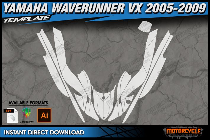 YAMAHA WAVERUNNER VX 2005-2009 jet ski – MOTORCYCLE TEMPLATES