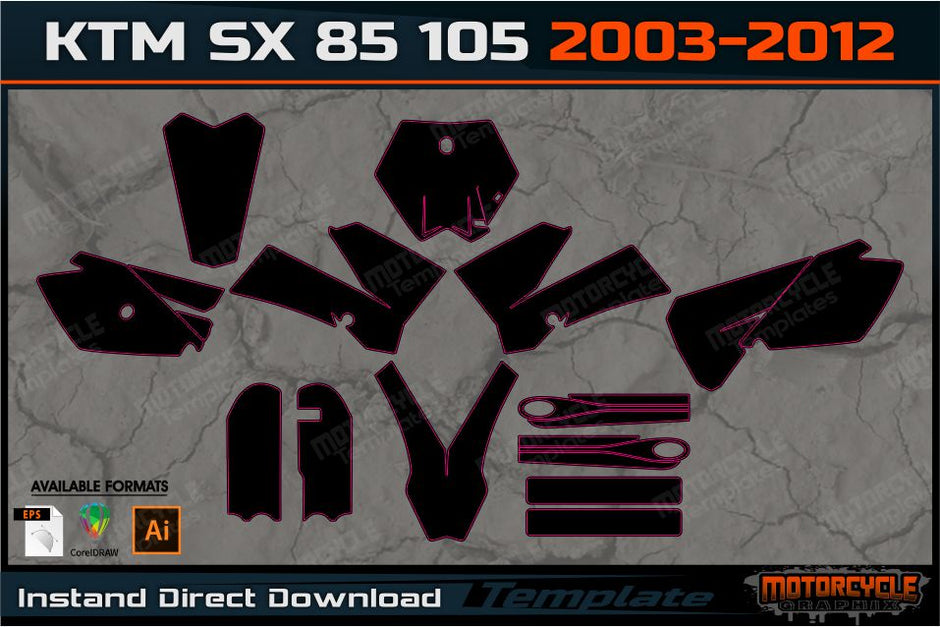 KTM – MOTORCYCLE TEMPLATES