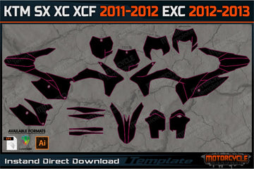 KTM – MOTORCYCLE TEMPLATES