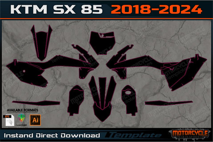 KTM – MOTORCYCLE TEMPLATES