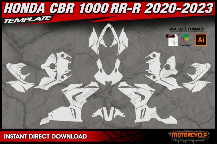 HONDA CBR 1000RR-R 2020-2023 – MOTORCYCLE TEMPLATES