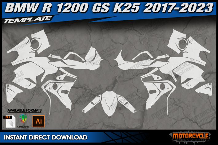BMW R 1200 GS K25 R 1200 GS 2017-2023 – MOTORCYCLE TEMPLATES