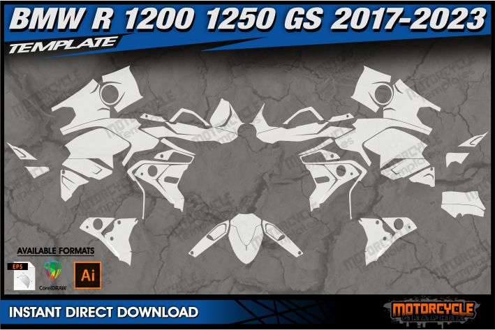 TEMPLATE BMW R1200GS K25 2017-2018 – MOTORCYCLE TEMPLATES