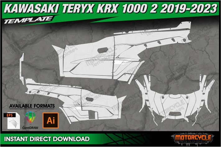 KAWASAKI TERYX KRX 1000 2 2019-2023 – MOTORCYCLE TEMPLATES